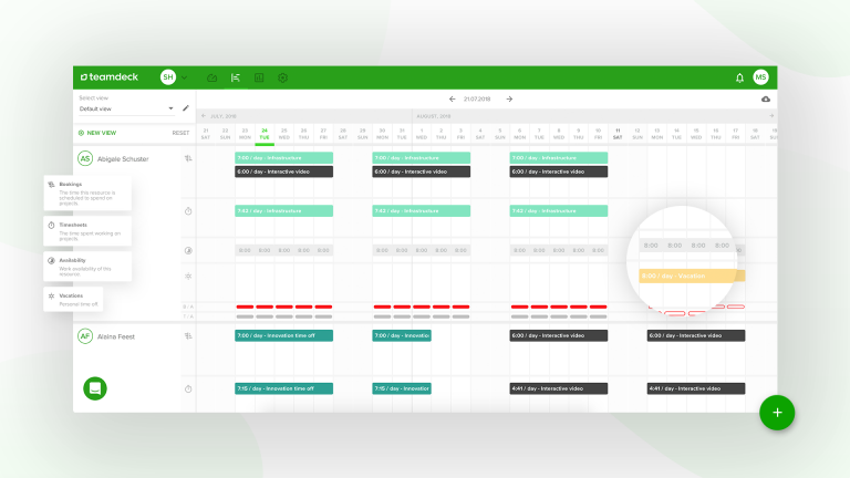 Resource Calendar: Manage Your Whole Team in One Place